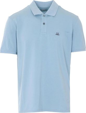 C.P. Company C.p. Company, Homme, Tops, Bleu, Taille: XL Polo Short Sleeve