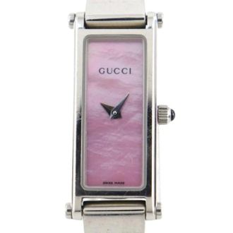 Gucci Montre Vintage Pre-owned en Acier Inoxydable - Femme - Pre-owned - Rose - Taille: ONE Size