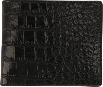 Tom Ford Homme, Accessoires, Noir, Taille: ONE Size Crocodile Leather Wallet