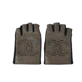 Chanel Pre-owned Fingerless Gloves - Paris New York Collection - - Pre-owned - Damen - Schwarzk - ONE SIZE