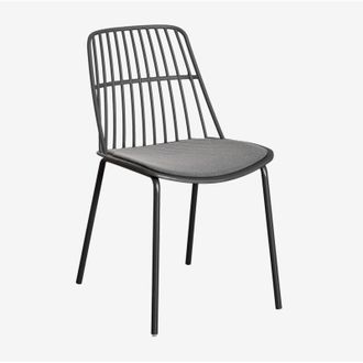 Sklum Sklum - 4er-Set Esszimmerst&uuml;hle aus Polypropylen und Stahl Maeba Grau Graphit