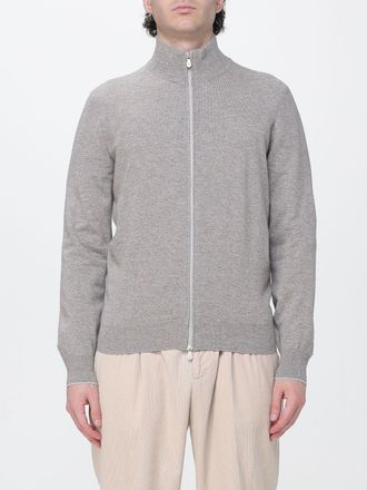 Brunello Cucinelli Cardigan slim fit en cachemire avec col roul&eacute; et zip