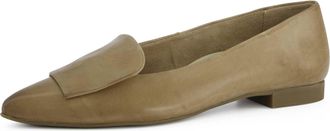 Paul Green Damen, Frauen Klassische Ballerinas,Slipper,Ballerina-Schuhe,Ballett-Schuhe,Ballet-Flats,flach,Abendschuhe,Mittelbraun (JA),40.5 EU / 7 UK