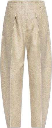 Jacquemus Femme, Pantalons, Beige, Taille: 36 FR Pantalon Ovalo