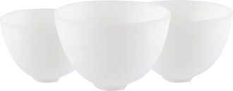 Milisten 3st Maskenschale Schüssel Gipsbecher Gummi Servierschalen Aus Silikon Quetschschalen Aus Silikon Mischwerkzeug Schale Gesichtsschlammschalen Weiß Kies