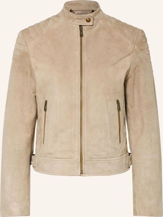 Belstaff Lederjacke Mollison beige