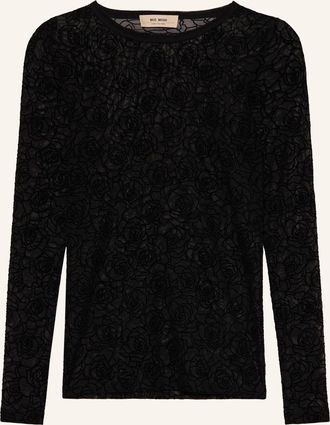 Mos Mosh Mos Mosh Longsleeve Mmrose Aus Mesh schwarz