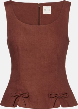 Poss&eacute; Top Sabine aus Leinen