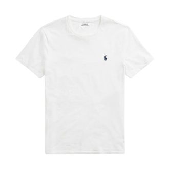 Polo Ralph Lauren Homme, Tops, Blanc, Taille: XL T-shirt ajust&eacute; ras du cou en jersey
