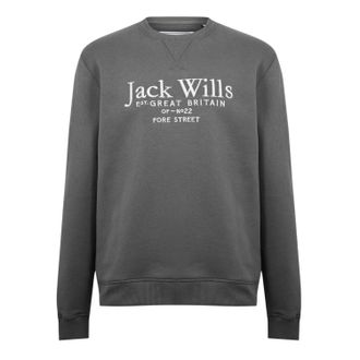 Jack Wills Belvue Sweatshirt f&uuml;r Herren (Schiefer)