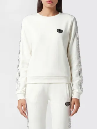 Philipp Plein Jersey-Sweatshirt von mit Rundhalsausschnitt und Strass-Stickerei