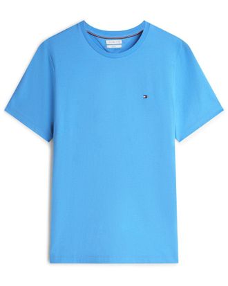 Tommy Hilfiger Softes T-Shirt mit kleiner Logo-Stickerei, Regular Fit in