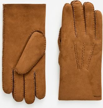 Arket Handschuh Bernard Aus Veloursleder Von Hestra -Braun