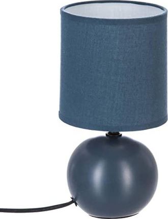 Atmosphera Atmosphera - Lampe Timeo bleu mat - c&eacute;ramique H25 cm