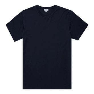 Sunspel Riviera T-Shirt - - Tops - Herren - Blau - XL