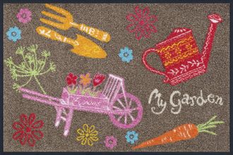 Wash+Dry Fußmatte, My Garden 50x75 cm, innen und außen, waschbar