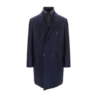 Fay Homme, Manteaux, Bleu, Taille: XL Manteau Crois&eacute;