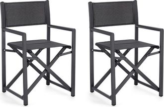 Hellin Hellin - Chaises de metteur en sc&egrave;ne pliables dext&eacute;rieur (lot de 2) - cabourg