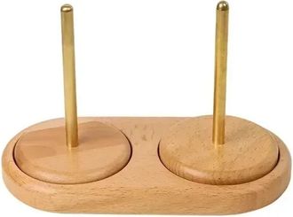 Generic Holzgarnhalter, Spinn- und Strickwerkzeuge, Anf&auml;nger-H&auml;kelzubeh&ouml;r, St&auml;nder, N&auml;hgarnspule, Wollkn&auml;uelwickler(Pattern4)