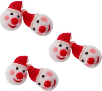 BESPORTBLE 6 St&uuml;ck Weihnachtsschneemann Filz Dekorationen Selbstgemacht Bastelzubeh&ouml;r f&uuml;r Party Tisch und Wanddeko