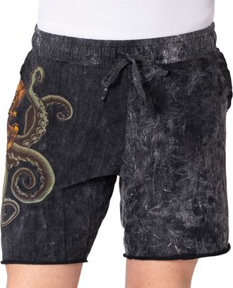 Panasiam No Time Shorts, Cotton, Gray Octopus, L