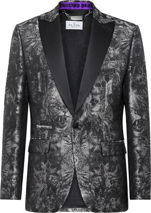 Philipp Plein Einknopf-Blazer Slim Fit Gothic Plein