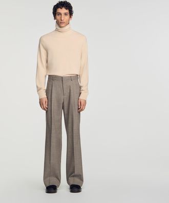 Sandro Pantalon de costume en laine