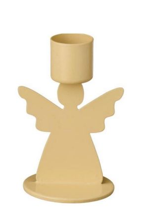 Ib Laursen Kerzenhalter - Metall - Engel - Farbe: gelb (&Oslash;xH) 5 x 8,6 cm