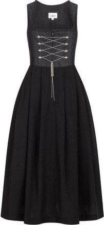 N&uuml;bler Trachtenkleid Gastrodirndl Frau Wirtin in Schwarz von N&uuml;bler - Rockl&auml;nge 90 cm