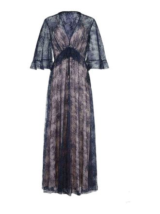 Alberta Ferretti Robe Au Genou - Bleu