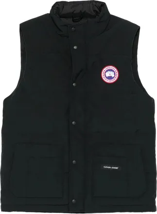 Canada Goose Gilet &agrave; poches plaqu&eacute;es Freestyle - Homme - Vestes - Noir - Taille: XL