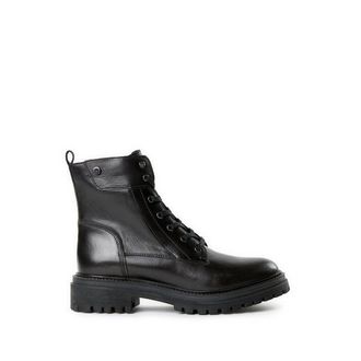Geox Bottines crant&eacute;es &agrave; lacets en cuir