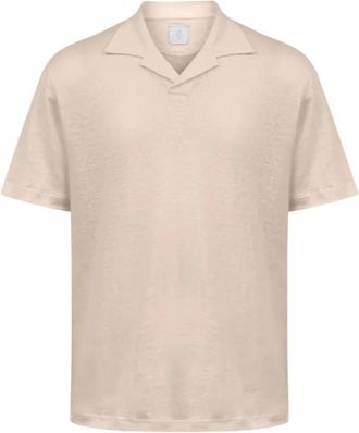 Eleventy Homme, Tops, Beige, Taille: L Polo Collo Bowling