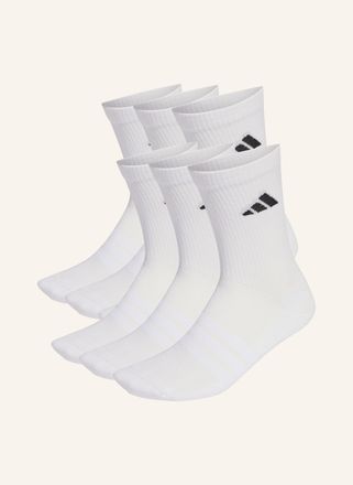 adidas 6er-Pack Sportsocken Cushioned Crew weiss
