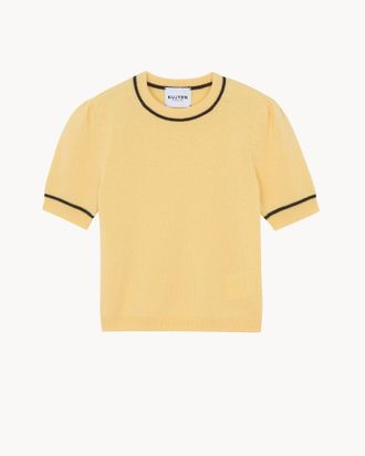 Kujten Top cachemire col rond, 2 fils - Top Soledad