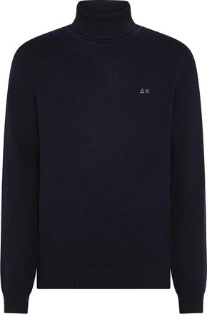 Sun 68 Homme, Pulls, Bleu, Taille: 2XL Turtle Sweater Rice Knitway L/S