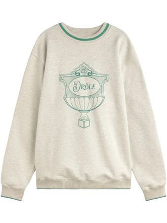 Drôle de Monsieur sweat à logo imprimé - Tons neutres