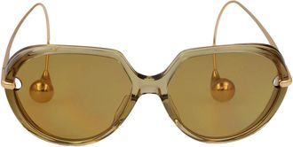 Bottega Veneta Lunettes Drop - unisex - Accessoires - Jaune - Taille: 60 MM