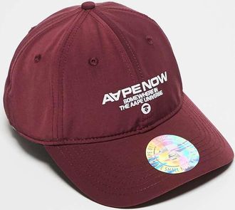 Aape By A Bathing Ape Aape By A Bathing Ape - Casquette &agrave; logo - Bordeaux-Rouge