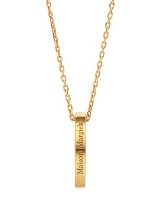 Maison Margiela collier &agrave; pendentif logo - Or