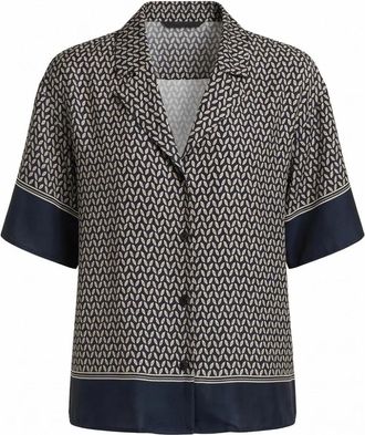 PESERICO Femme, Blouses et Chemises, Multicolore, Taille: 42 FR Camicia en twill de viscose