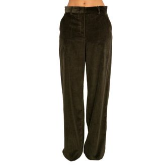 Max Mara Pantalon Wkdtania - Femme - Pantalons - Vert - Taille: 36 FR