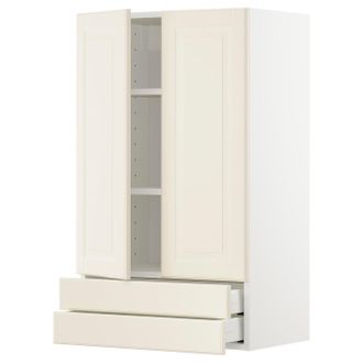 IKEA METOD / MAXIMERA Wandschrank mit 2 T&uuml;ren/2 Schubl