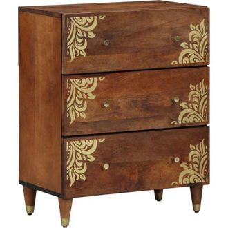 vidaXL Buffet Marron 60 x 33 x 75 cm Bois de mangue massif vidaXL