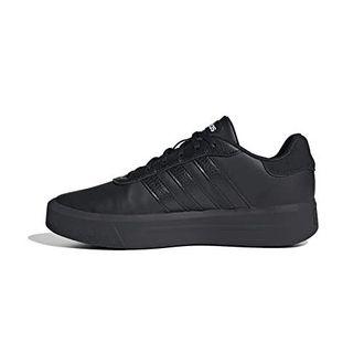 adidas Femme Court Platform Shoes, Core Black/Core Black/Cloud White, 38 EU