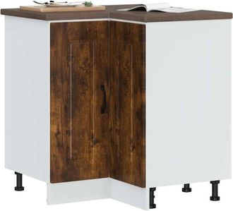 vidaXL K&uuml;chen-Eckunterschrank Kalmar R&auml;uchereiche Holzwerkstoff Vidaxl