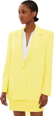 Patrizia Pepe Femme, Vestes, Jaune, Taille: 36 FR Veste Formelle