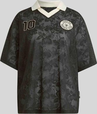 adidas Loose Fit Sport-Trikot aus Mesh-Spitze mit Patches