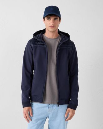 Jott Doudoune bi-mati&egrave;re softshell Marine Paco 2.0 - Taille XL