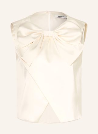 Sandro Sandro Blusentop Aus Satin weiss